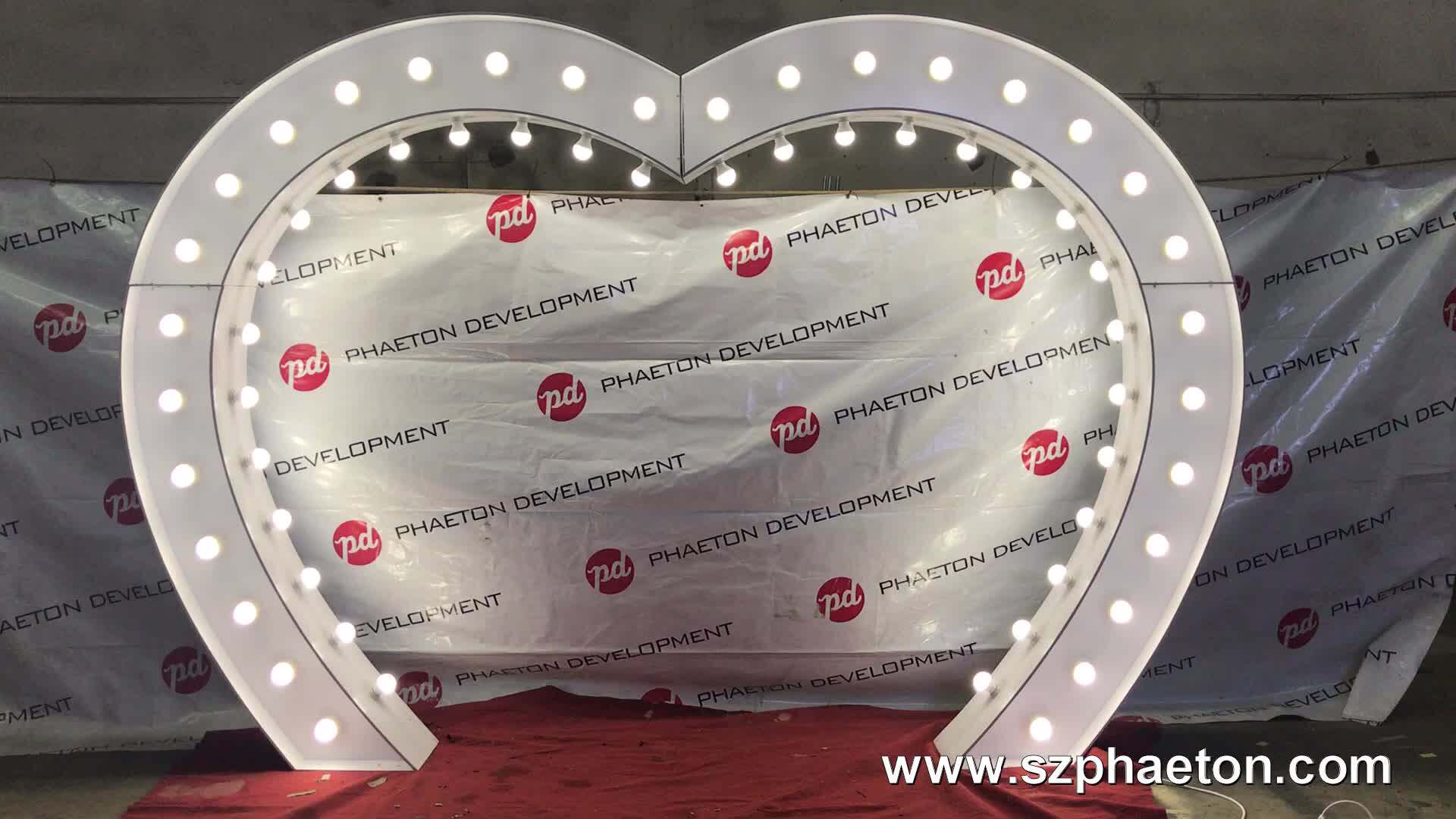 Wedding Hall Decoration Heart Shaped Wedding Arch For Party Supplies ...