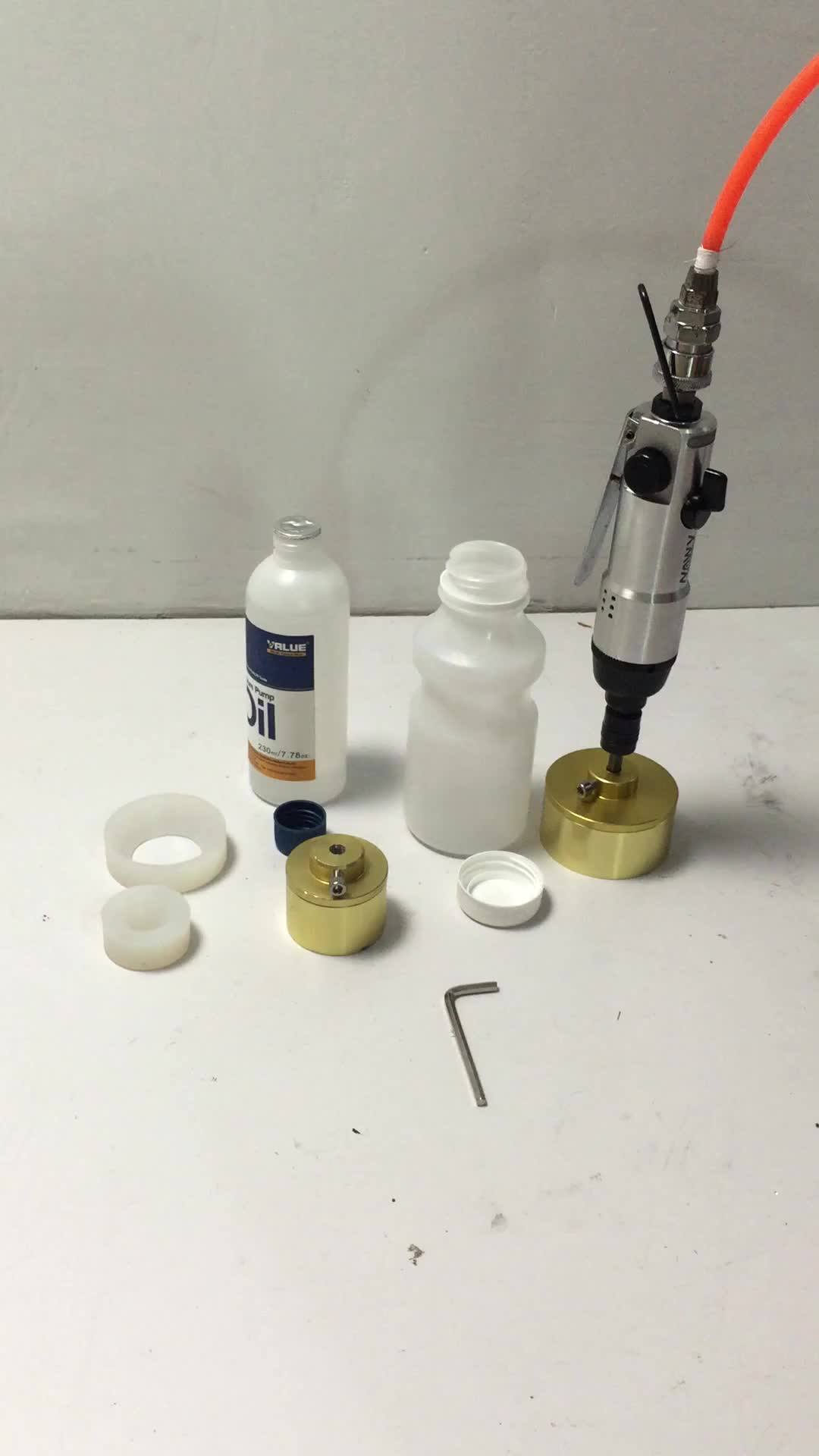 Pneumatic Screw Capping Machine For Small Bottle Glass Jar Ys-pcm - Buy ...