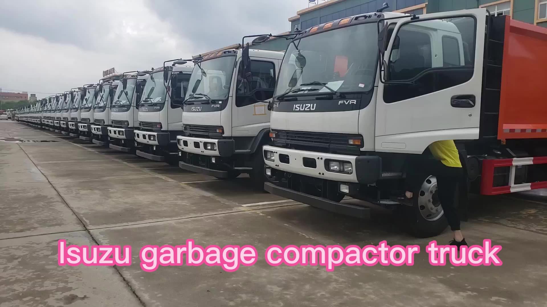 Isuzu Ftr 10t Compacted Garbage Truck Price 4x2 12cbm Garbage ...