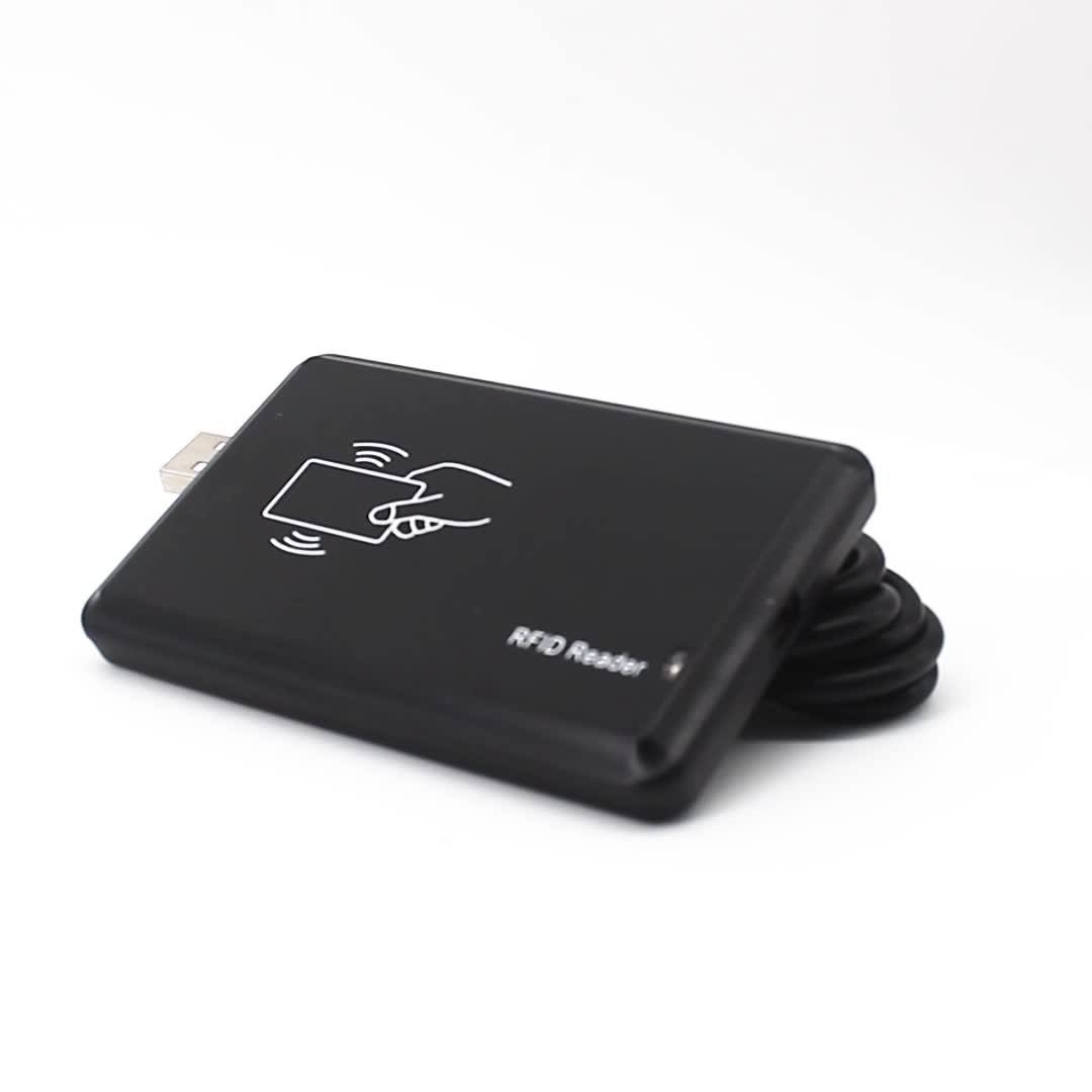 工厂批发新款IC-USB接口读卡器免驱动超市会员卡读卡器IC卡刷卡器