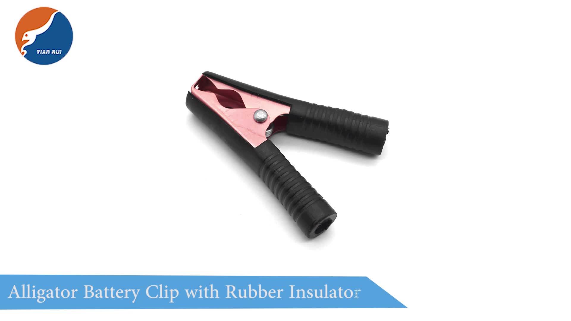 Safety 12v 24v Dc Connector 100a Red And Black Car Alligator Clips ...