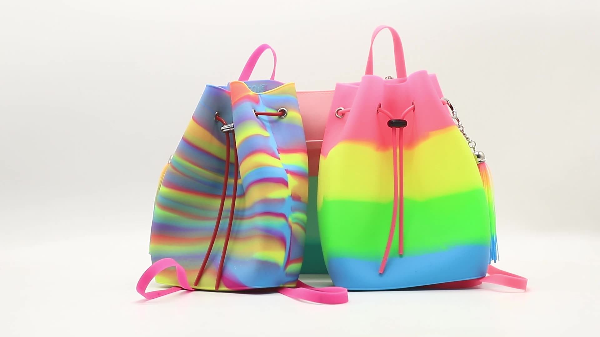 Scented Gummy Silicone Backpack Waterproof Bucket Bag School Daypack ...