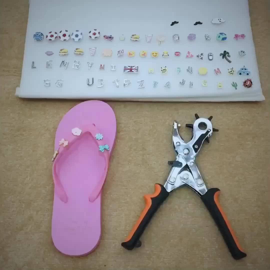 Hoe Sell Sandals Flip Flop Accessories,Crystal Letter Stud Charms For ...