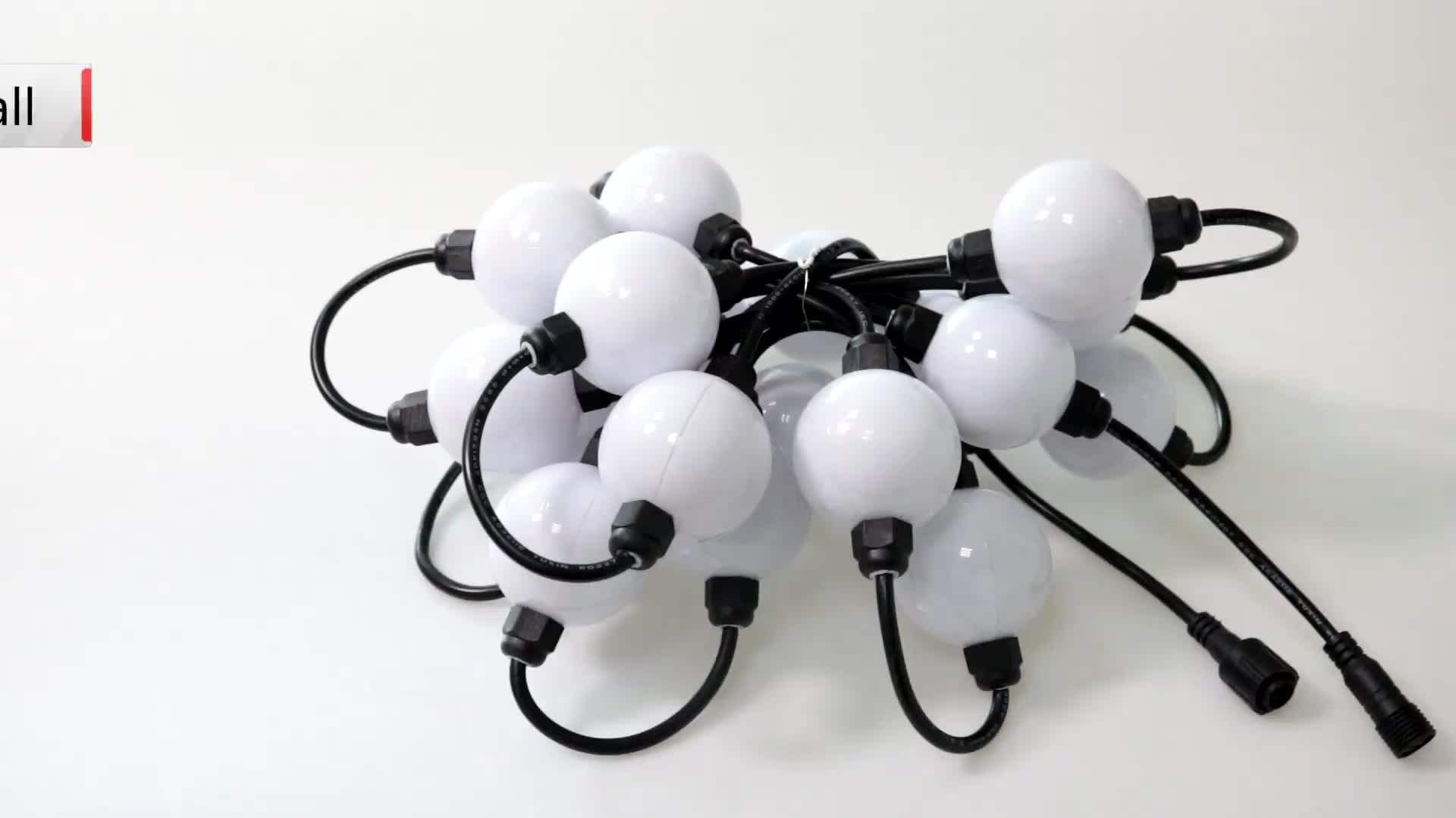 360 Degree 50mm 3d Globe String Light Rgb Led Pixel Ball Dmx - Buy Rgb ...
