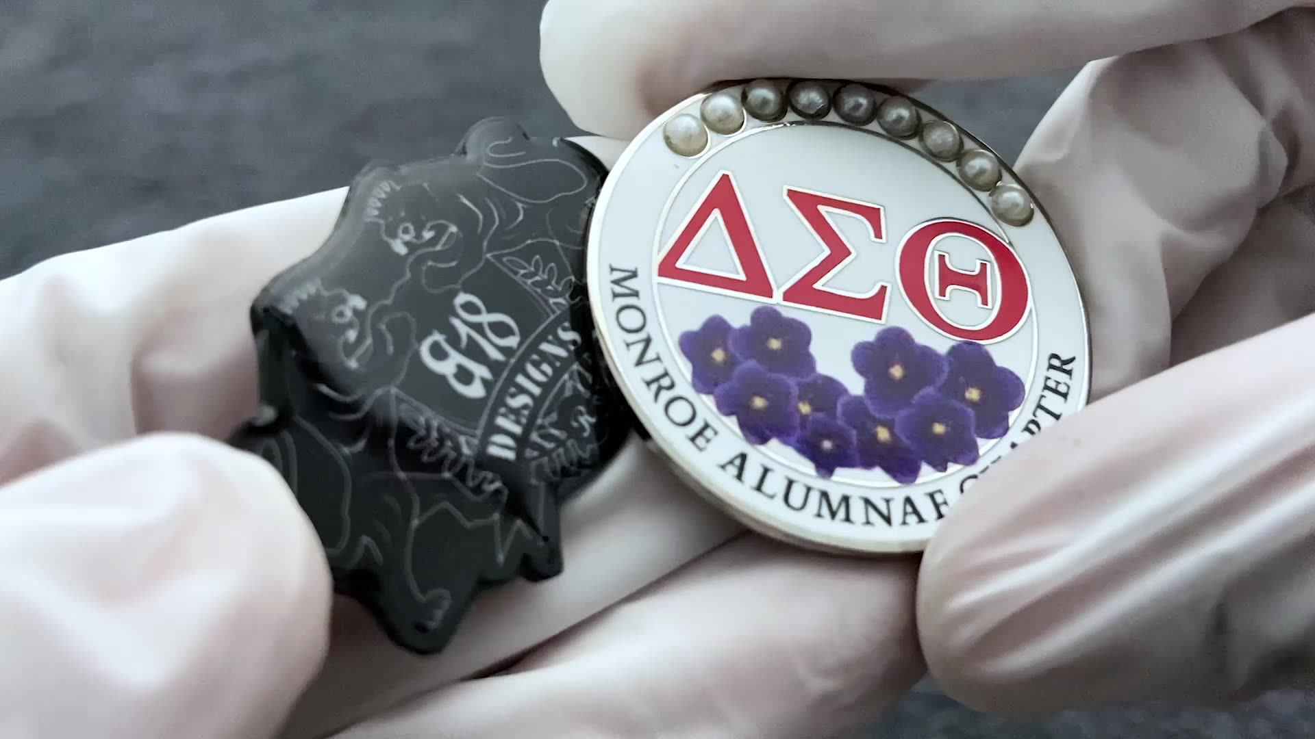 Custom Brooch Logo Metal Pearl Hard Soft Enamel Flower Brooch Pin Cloth Suits Badge Broches Pins ...