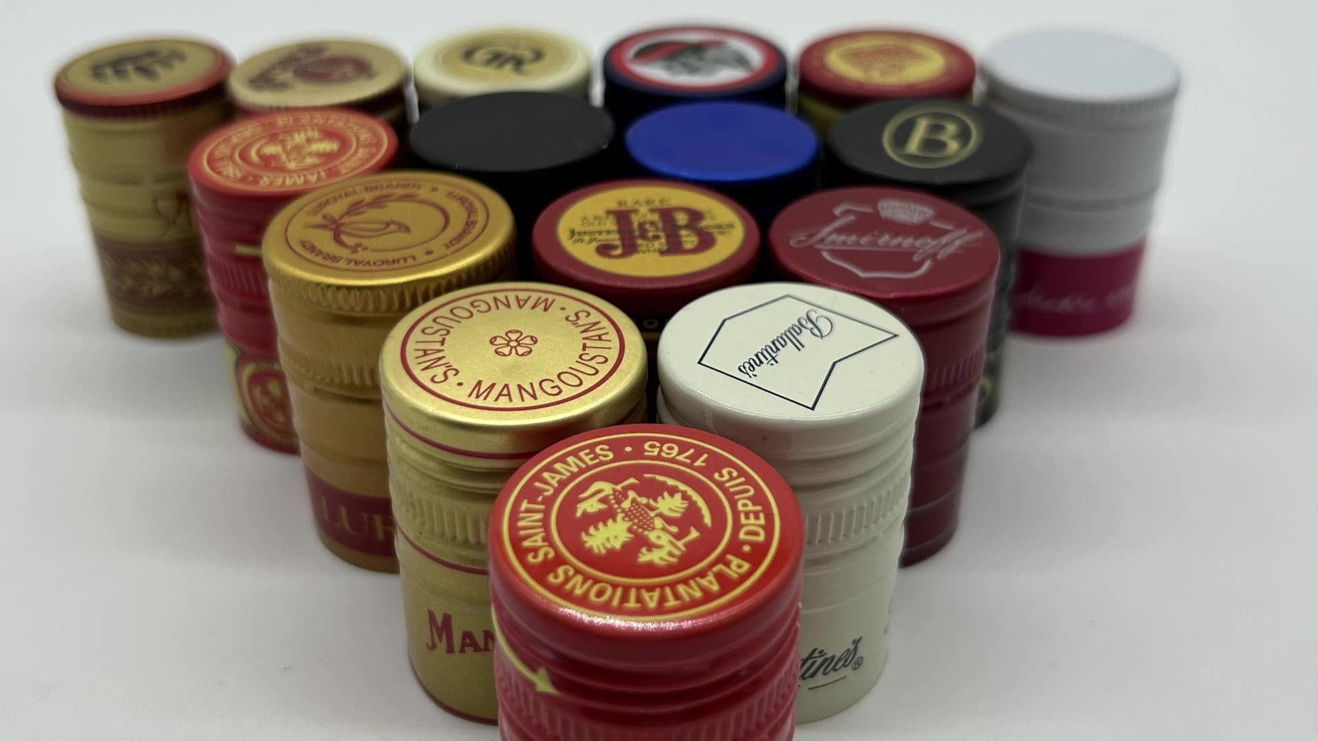 Factory Price 28mm 30mm Aluminum Wine Bottle Caps Whisky Vodka Used ...