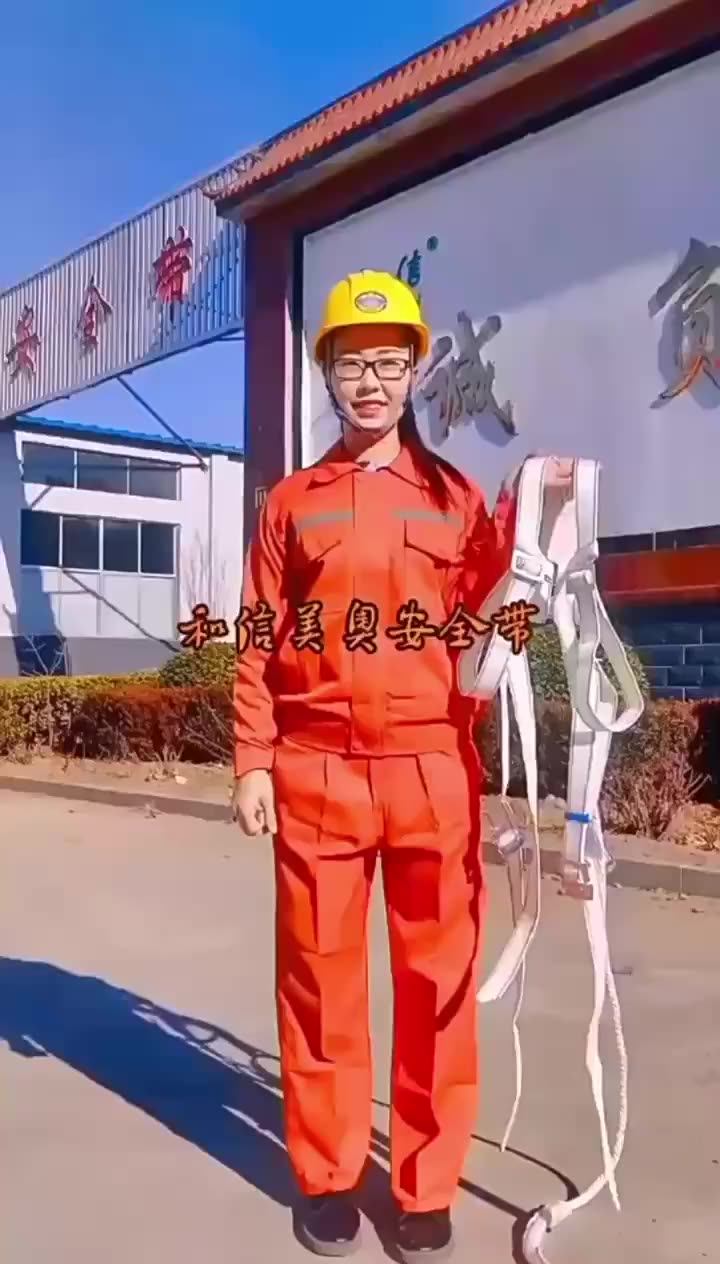 Outdoor Fall Protection Double Large Hooks 5-point Full Body Safety ...