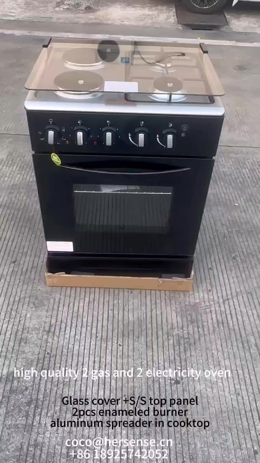 Multi-function Free Standing Gas Stove With Oven Black Multi Function ...