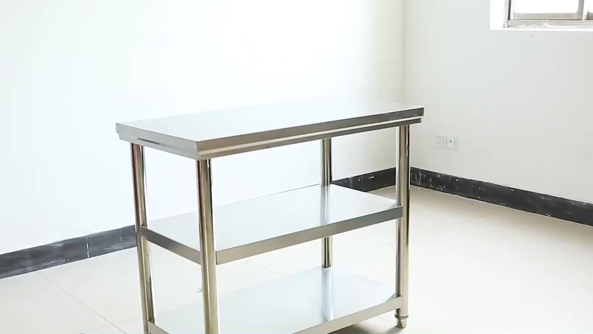 Stainless Steel Workbench Shelf Sink Support Customized Stainless Steel ...