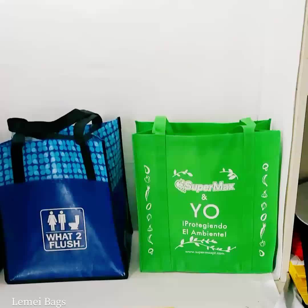 Custom Print Eco Reusable Supermarket Grocery Promotion Shopping Non ...