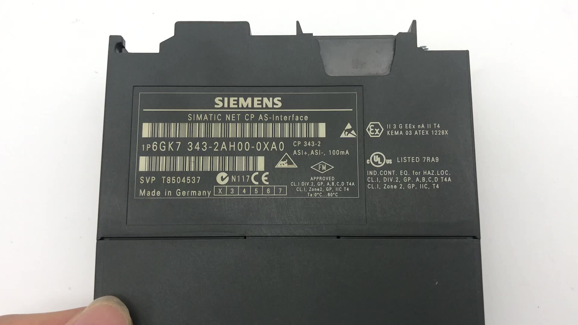 Siemens Plc Communications Module 6gk7343-2ah00-0xa0 Simatic Net Cp 343 ...