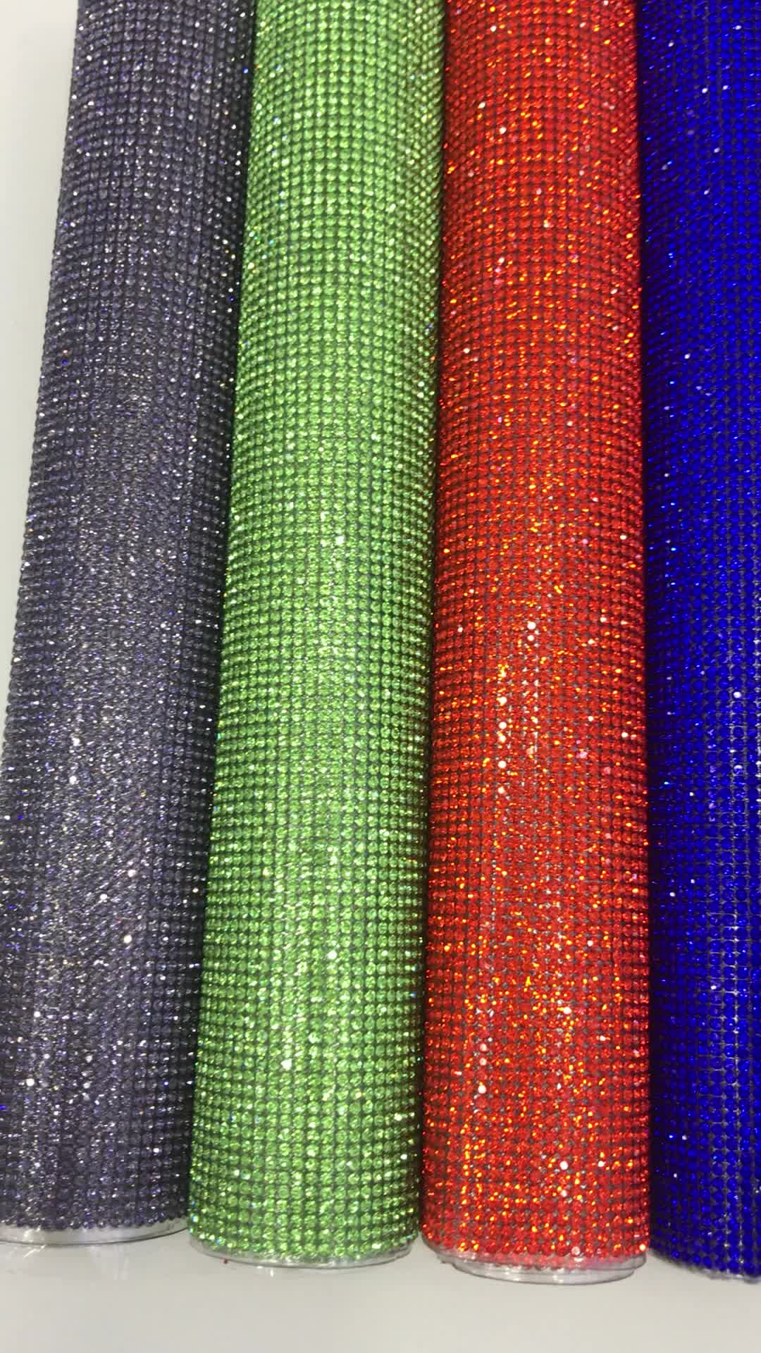 Wholesale Cheap Hotfix Diamante Strass Mesh Trimming Rhinestone Sheet