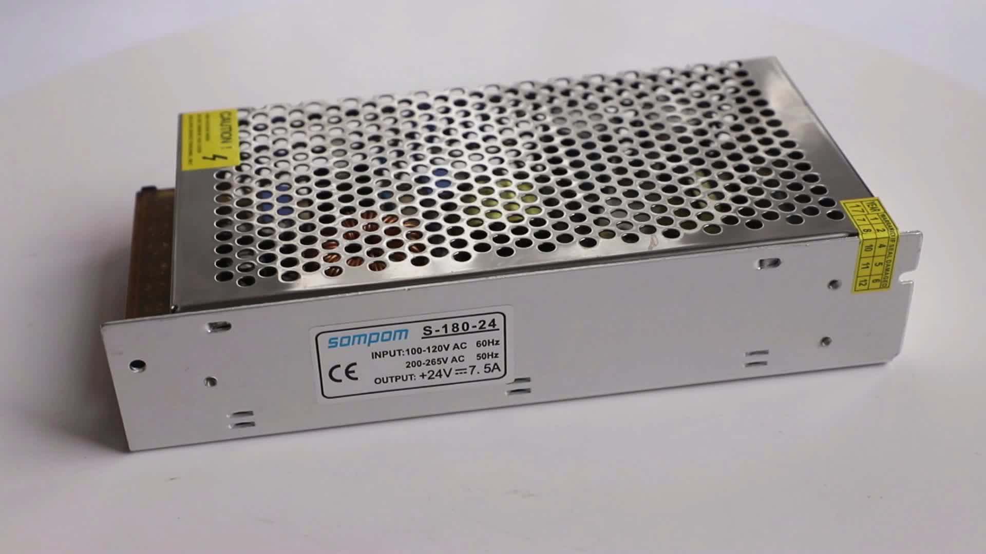 High Reliability Led Smps Switch Power Ac Dc 24v 7.5a 180w Power Supply ...