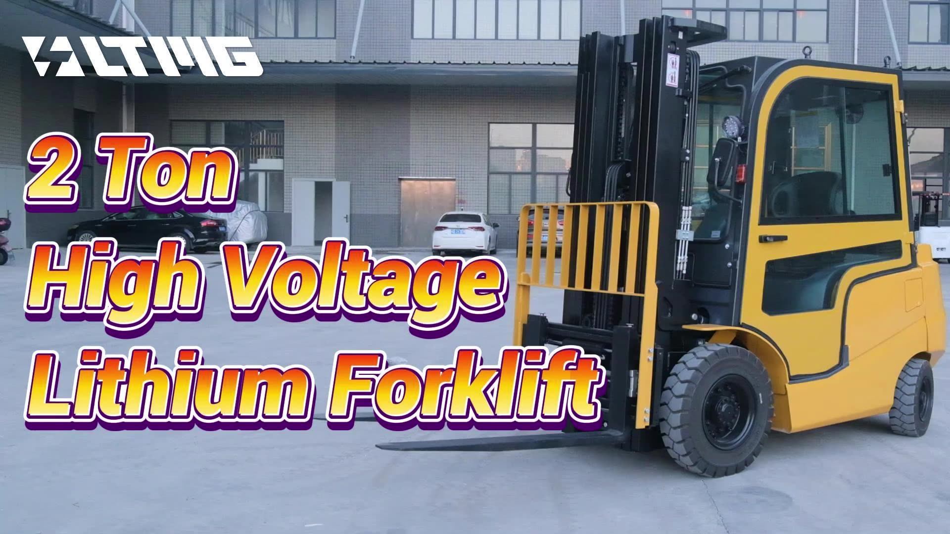 Enclosed Cabin Forklift 2ton 3 Ton Forklift High Voltage Lithium ...