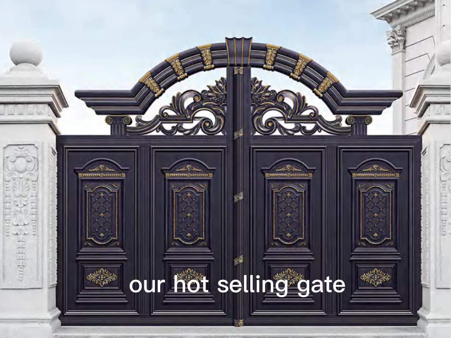 Factory Customized House Main Gate Villa Garden Yard Entrance Double ...