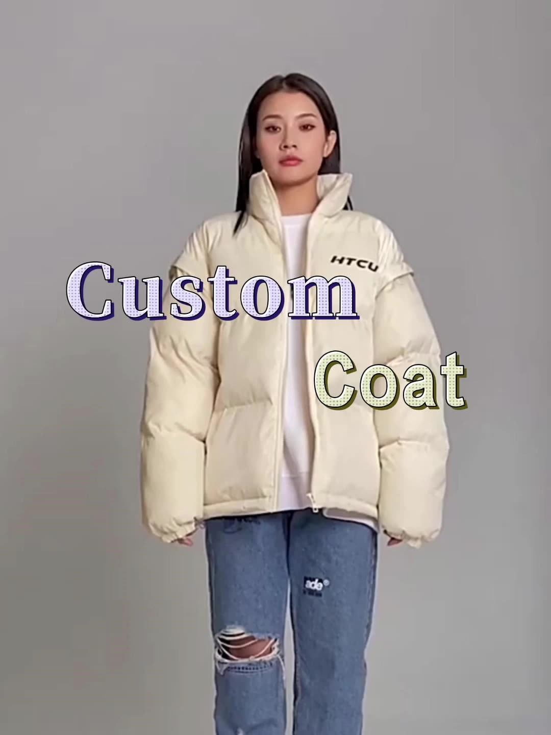 Women's Jackets Sleeves Detachable Bubble Glowing In The Dark Jacket ...