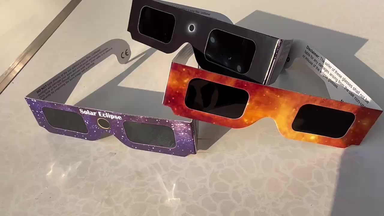 2024 Wholesale Iso Certified Solar Eclipse Viewing Glasses Custom ...