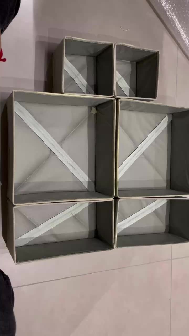 Foldable Wardrobe Clothes Organizer Box Cabinet Closet Tshirt Jeans Box ...