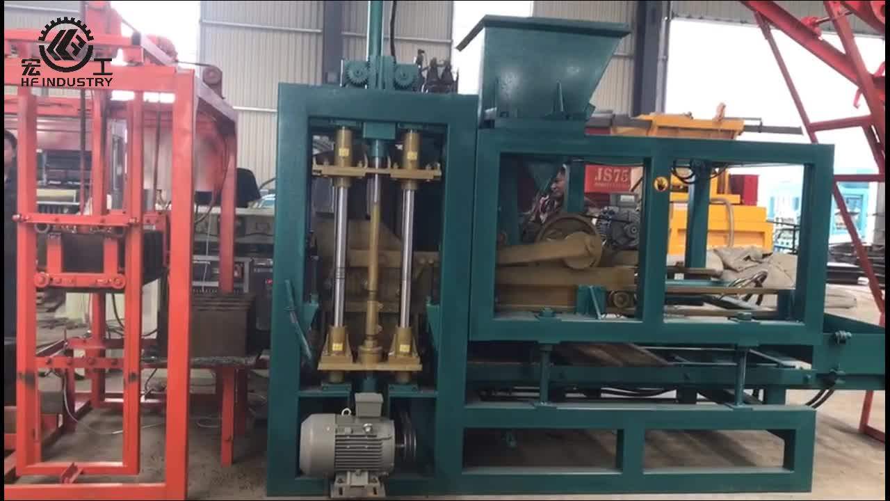 Automatic Building Construction Equipment Qt4-16 Hydraulic Hollow Block ...