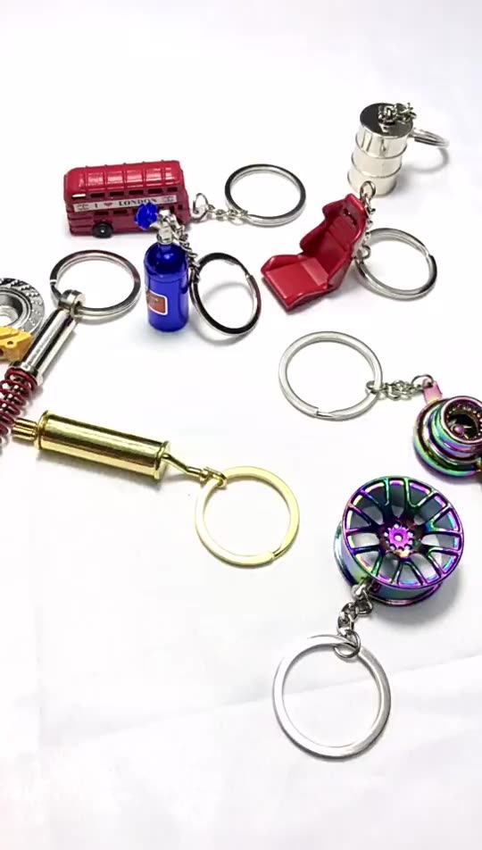 Keychain Hot Sale Automotive Car Part Key Chain Turbine Turbo Keyring ...