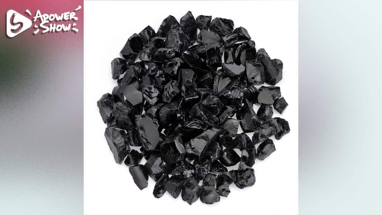 Black Ornamental Landscaping Slag Glass Rock - Buy Slag Glass Rock ...