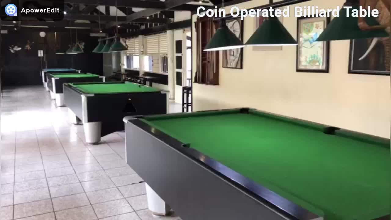 Modern Design Slate Coin Operated Pool Billiard Table With More Than 10 ...