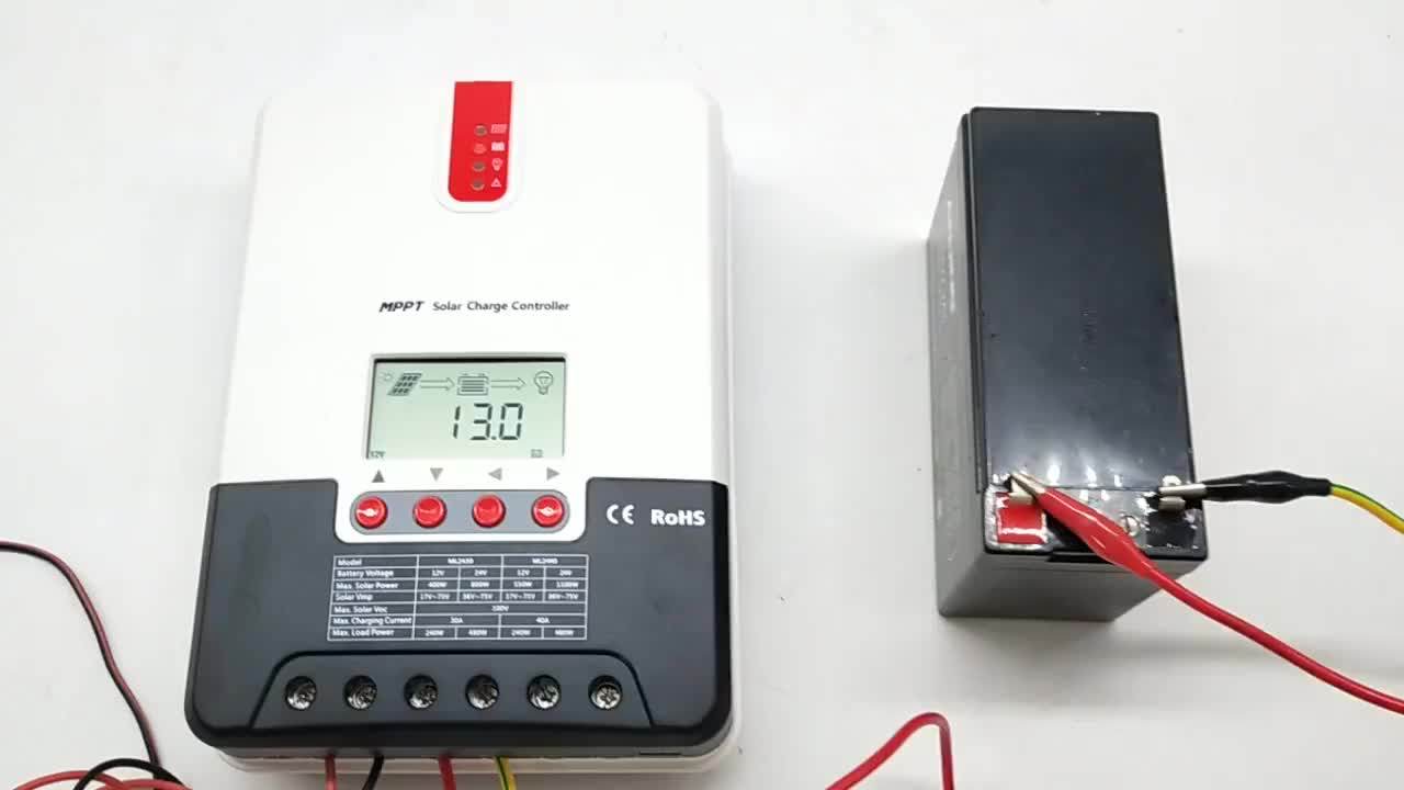60a Mppt Solar Charge Controller Lcd Display 12v/24v/36v/48v Auto Max ...