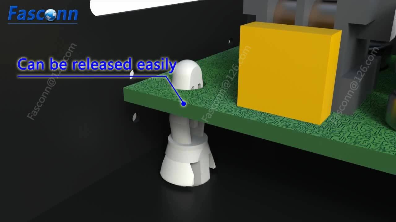 Nylon Cupped Reverse Mounted Locking Circuit Board Support Post For ...