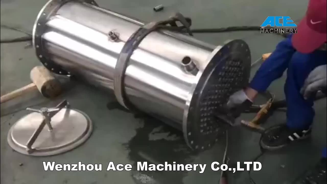 Shell And Tube Evaporator And Condenser Water Cooled Chiller Heat ...