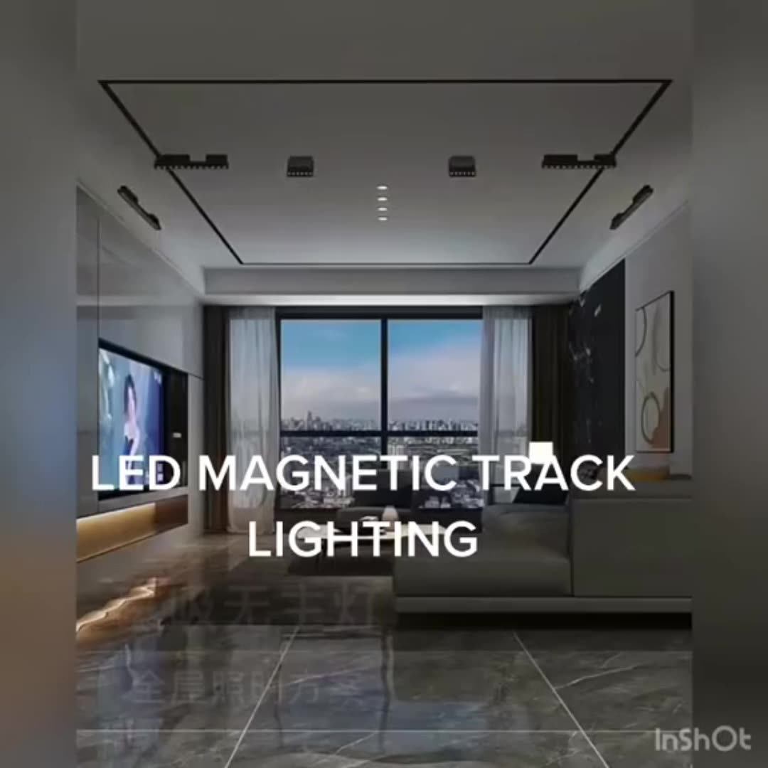 Indoor Ceiling Recessed Magnet Rail System 9w 12w 18w 24w Cob ...