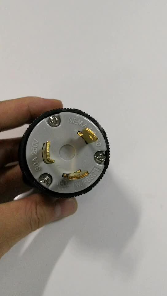 Male Twist Turn Lock Power Plug Connector Nema L6-30p 30a 250v - Buy ...