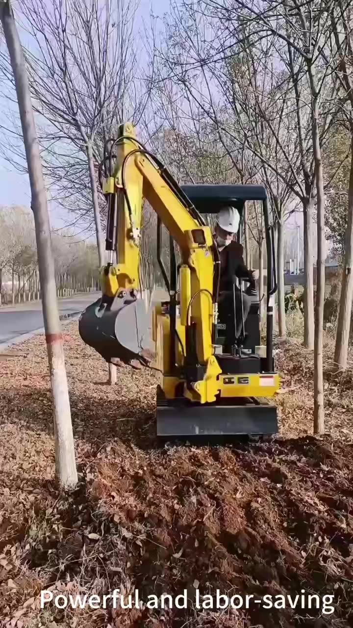 Mini Hydraulic Track Retro Long Arm Excavator Rotary Grapple Excavator ...