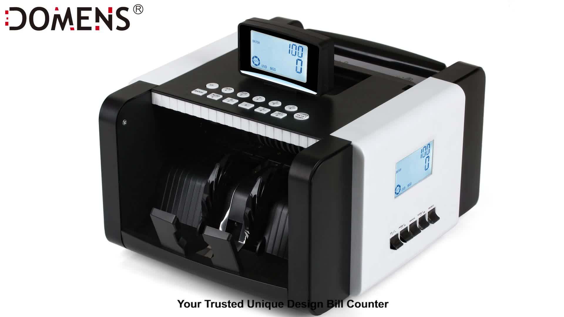 Double Lcd Display Money Counter Dms-1280t Uv/mg/mt/ir/size Detection ...
