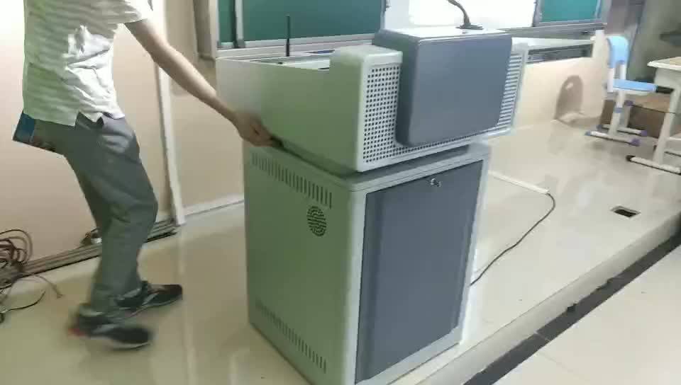 School Podium Smart Lectern Audio Visual System With Lcd Monitor 21 ...