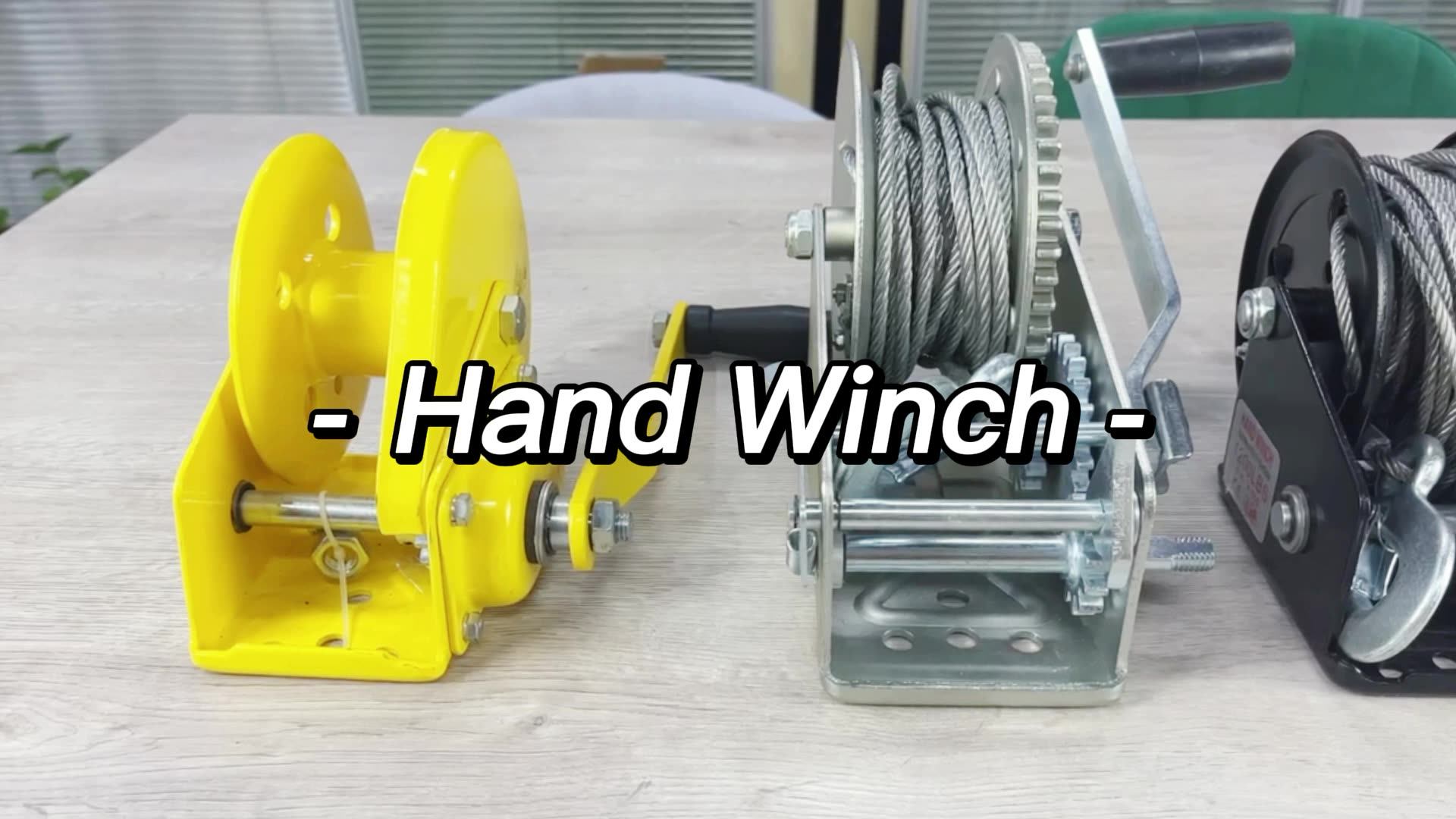 Factory Price 1200lbs Wire Rope Hand Winch With The Brake Portable ...