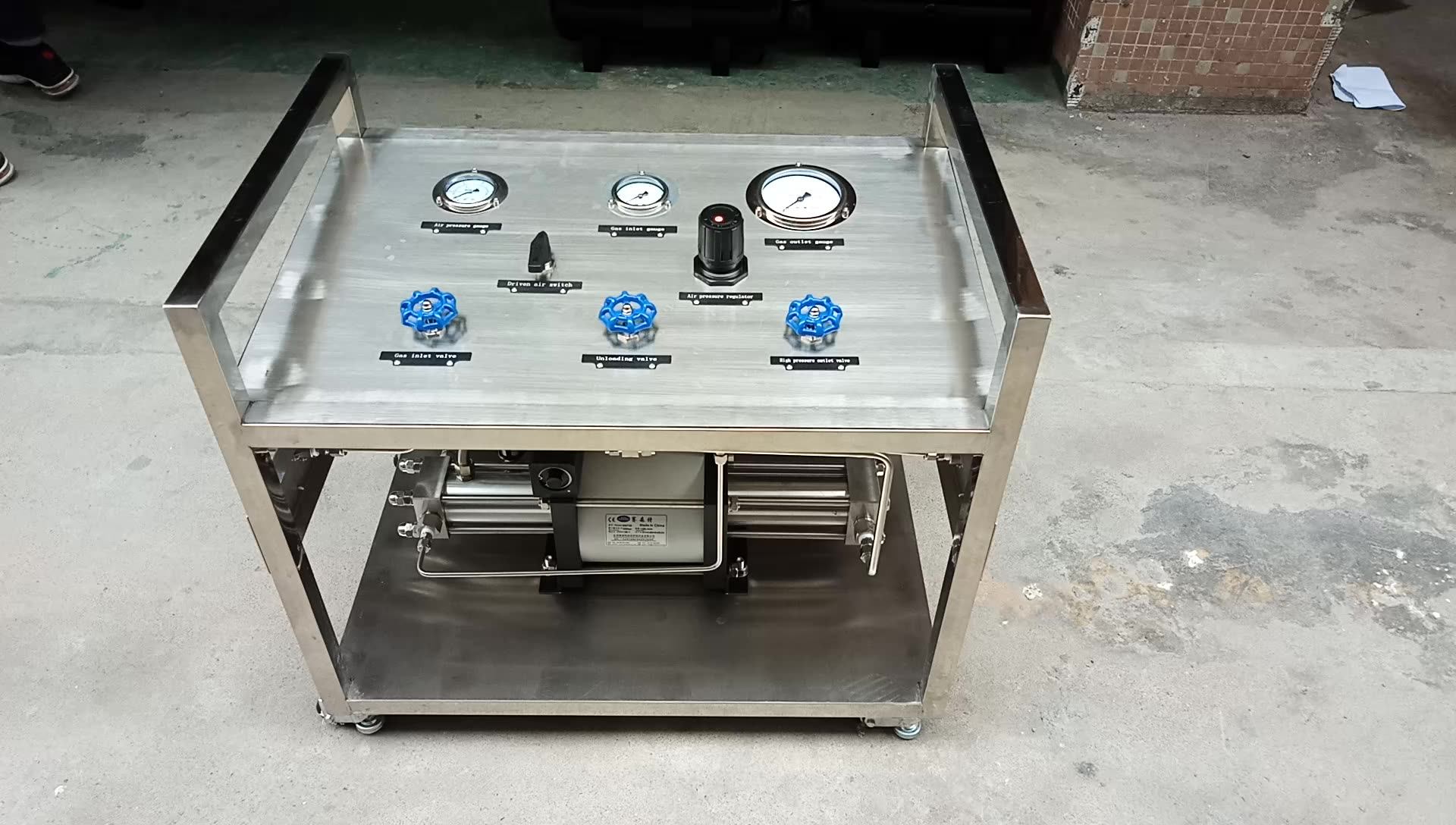 High Safety Oilf Free Pneumatic 200 Bar Oxygen Booster Pump System For ...