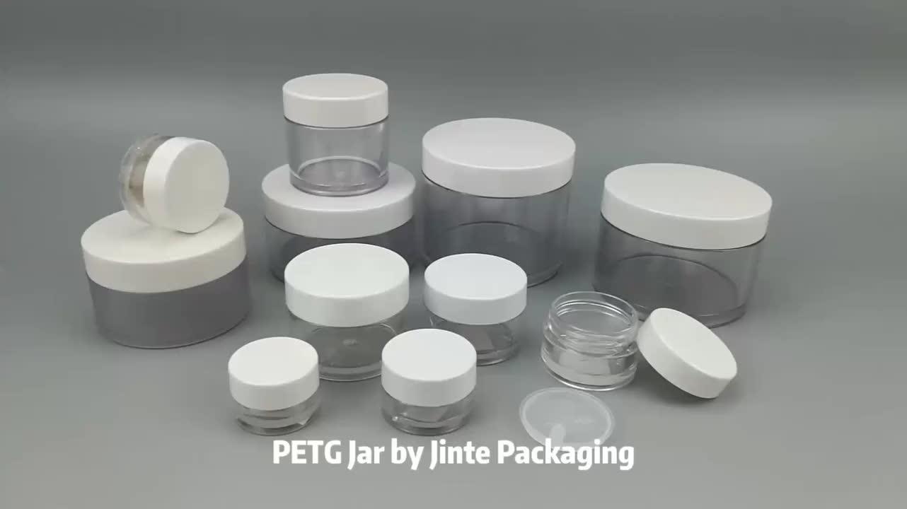 150ml Body Butter Jar,Body Scrub Container Clear Petg Jar With White ...