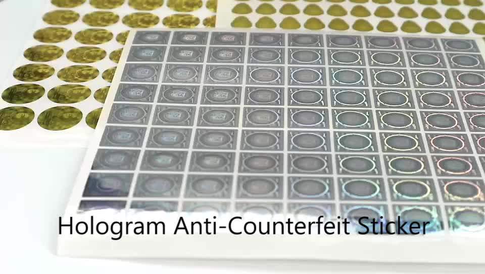 Customized 3d Holographic Laser Security Sticker Label - Buy 3d Laser ...