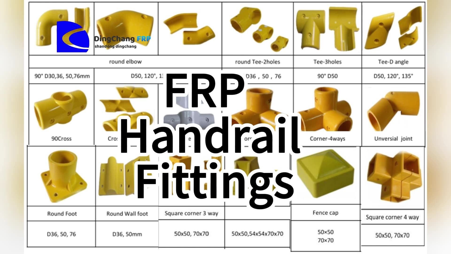 Fiberglass Frp Handrail Fence Fencing Fittings And Connectors Open Form ...