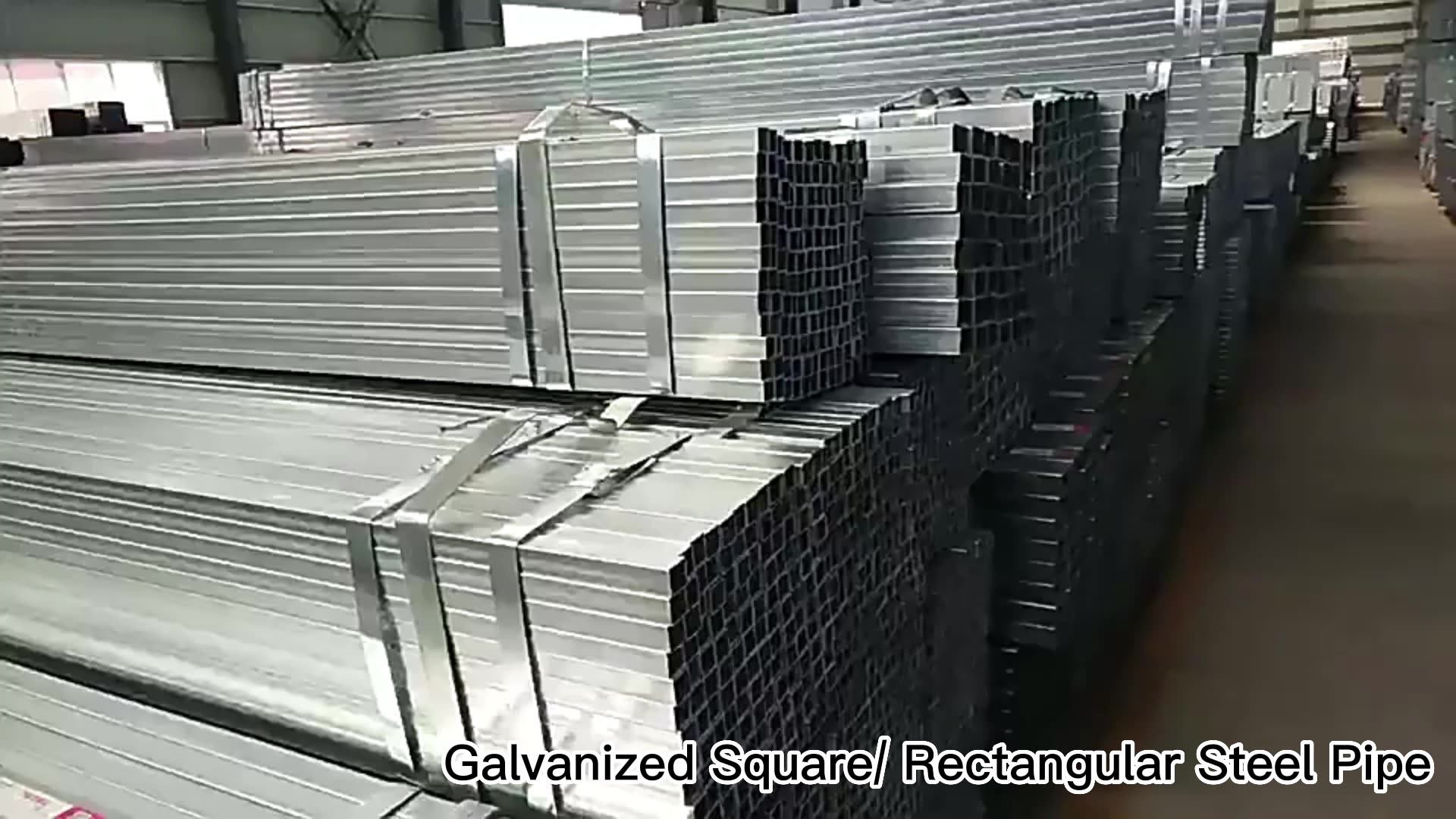 Custom Hot Dip 2.5x2.5 Galvanized Steel Square Tube Iron Rectangular ...