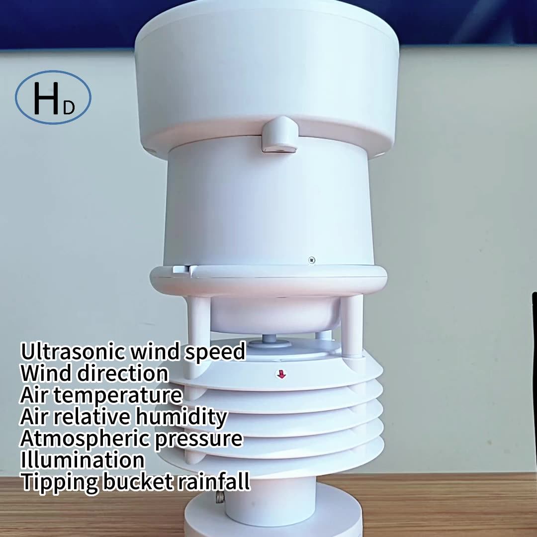 Ce Sdi12 Rs485 Modbus Temperature Humidity Wind Speed Wind Direction ...