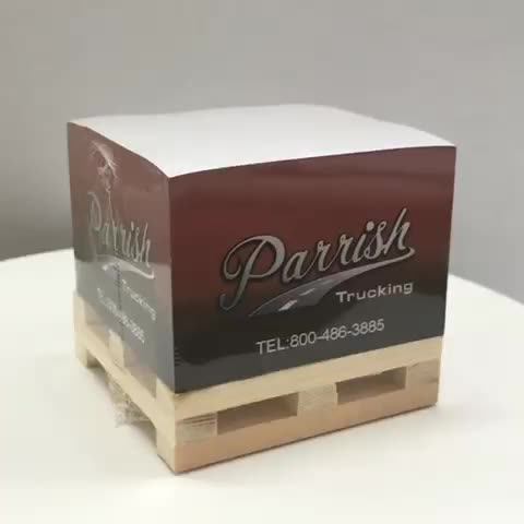 Print Wood Pallet Memo Cube / Memo Pad Notepad With Wood Pallet - Buy ...