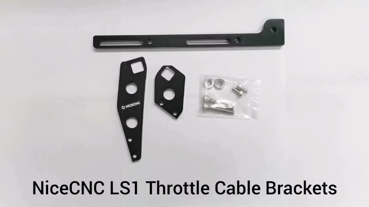 Bevinsee Throttle Cable Bracket Kit Adjustable Black For Sheet Metal ...