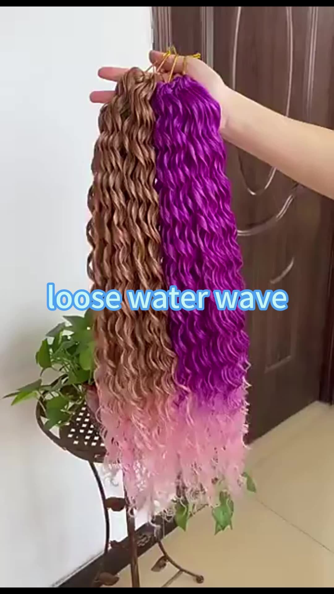 Synthetic Loose Deep Wave Twist Crochet Braids Hair Afro Russia ...