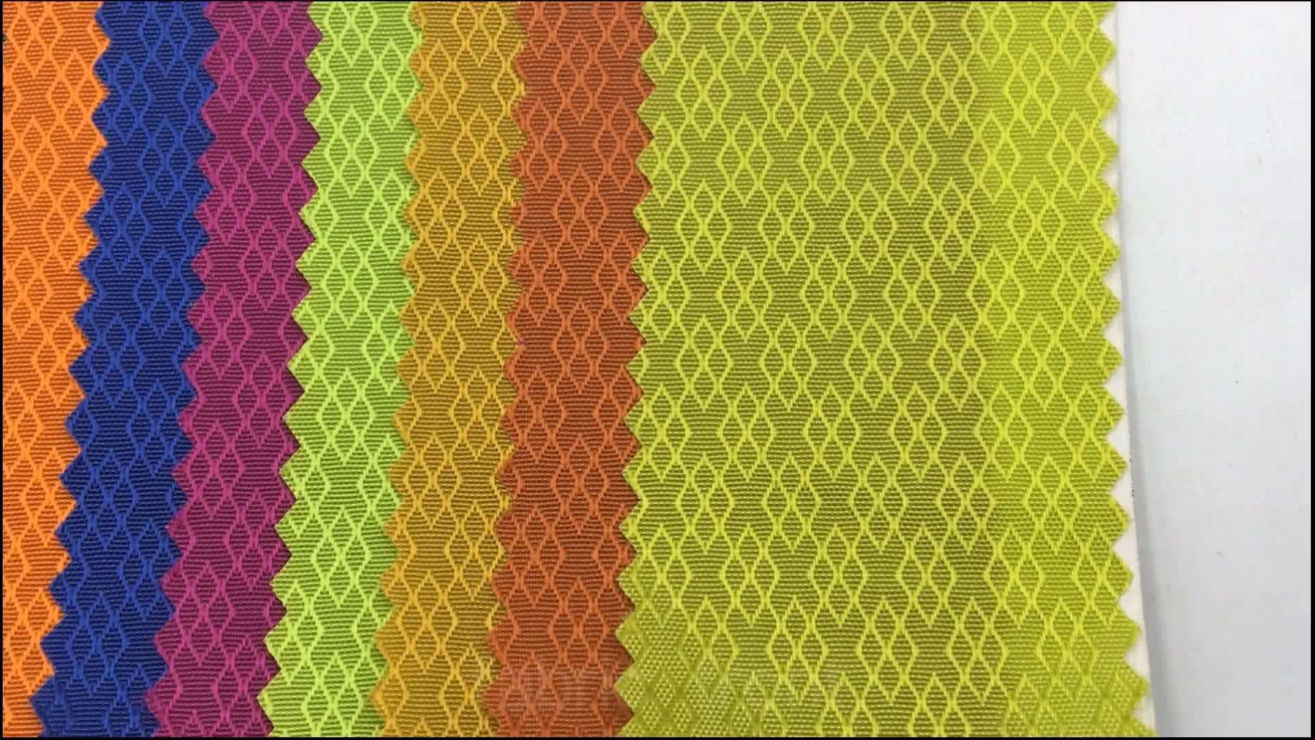 Eco-friendly 210d Diamond Dobby Ripstop Nylon Fabric With Pu Coated For ...