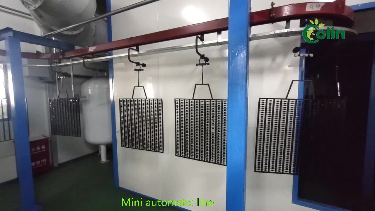 Full Automatic Powder Coating Line For Spray Painting Metal Furniture ...