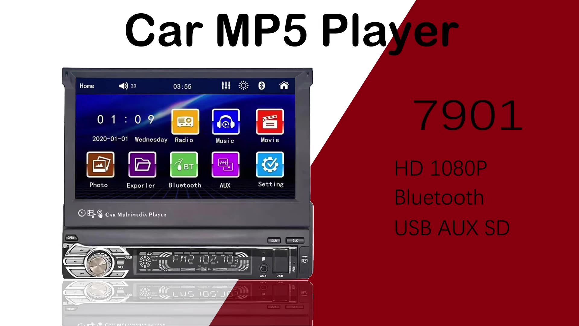 Wholesale Universal 7inch Mirror Link Mp5 Player Blue Tooth Gps Car ...