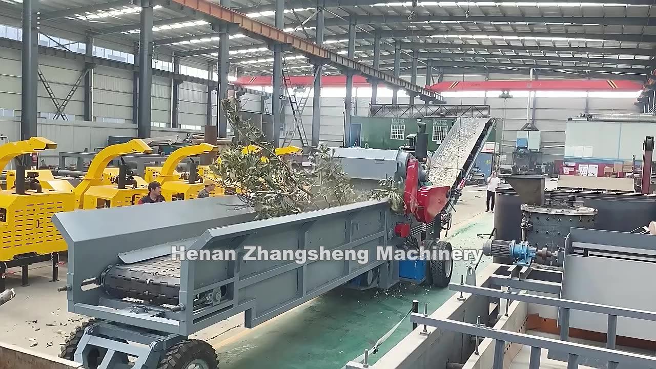 Whole Tree Chipper Big Tree Roots Stump Shredder Wood Root Crusher ...