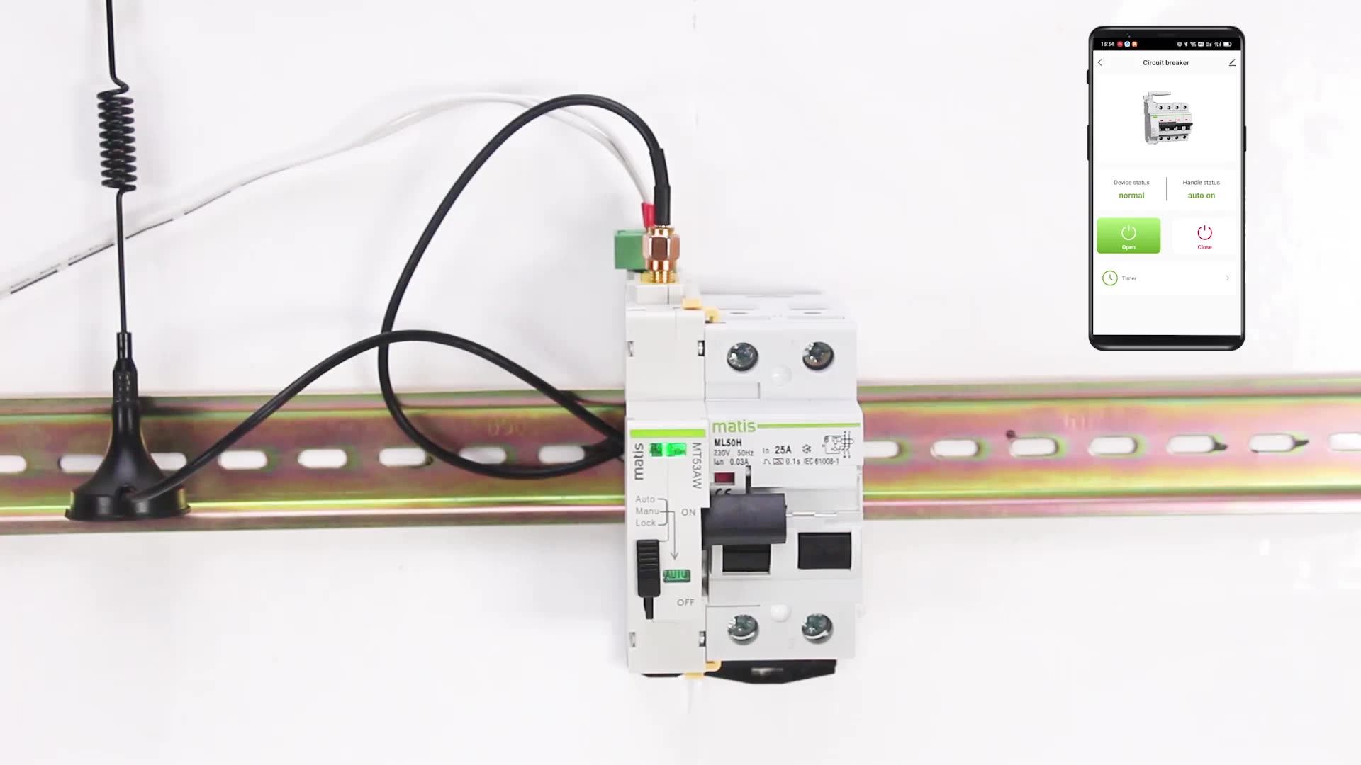 Matismart Mt53aw Smart Auto Recloser Tuya App Remote Control Integrated ...