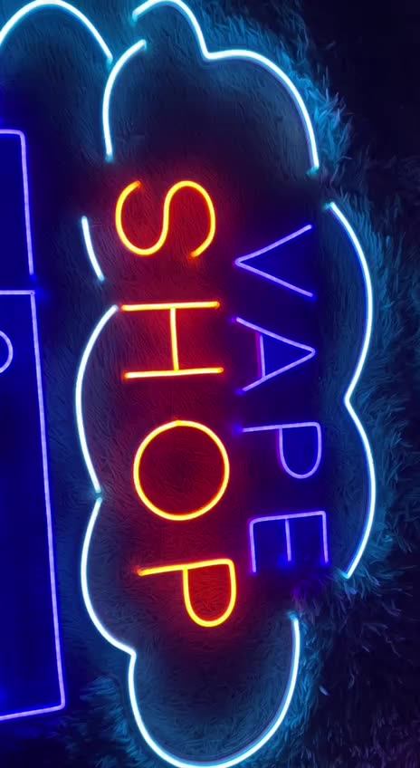 Vape Shop Led Neon Sign Illuminate Your Vape Store With Style ...